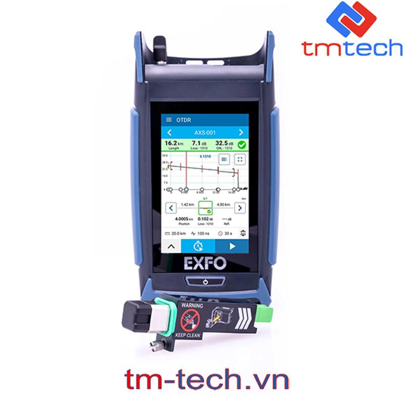 Máy đo cáp quang OTDR mini EXFO AXS-130 39/38dB mới nhất 2025